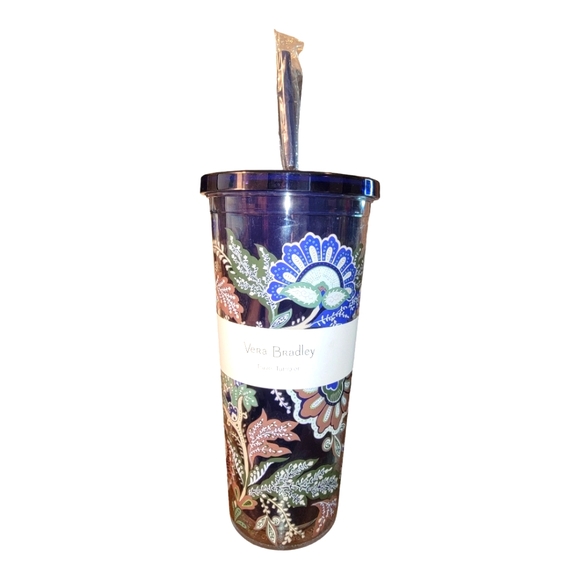 Vera Bradley | Dining | Vera Bradley Tumbler 24oz Java Navy Camo | Poshmark